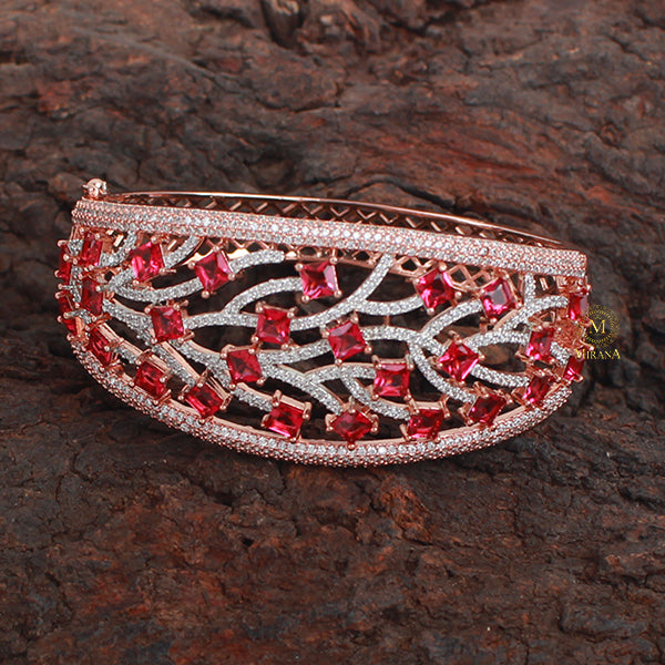 Emma Ruby CZ Designer Bracelet