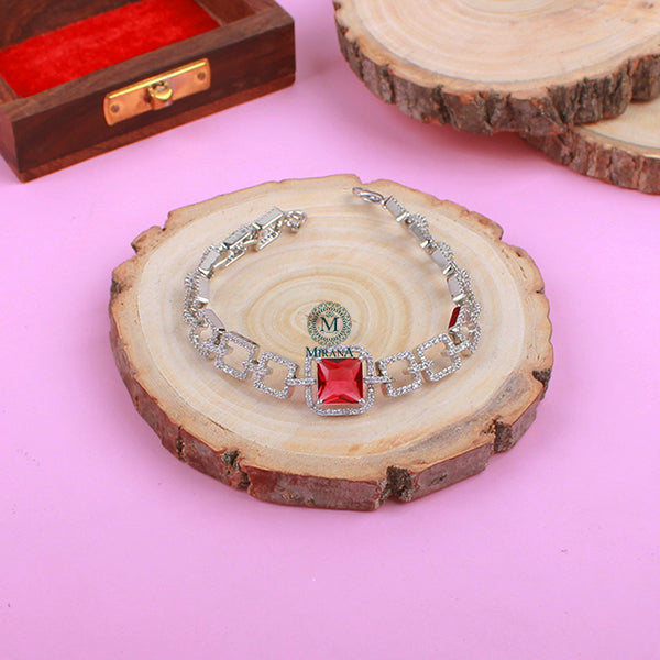 Siri Ruby CZ Designer Bracelet