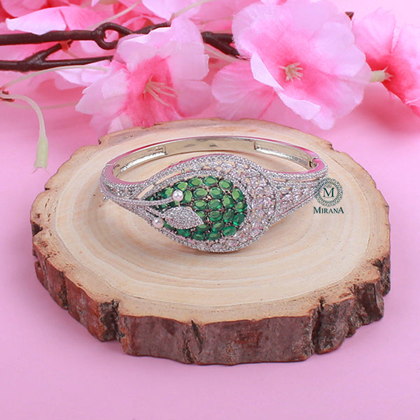 Hailey Emerald Green CZ Designer Bracelet